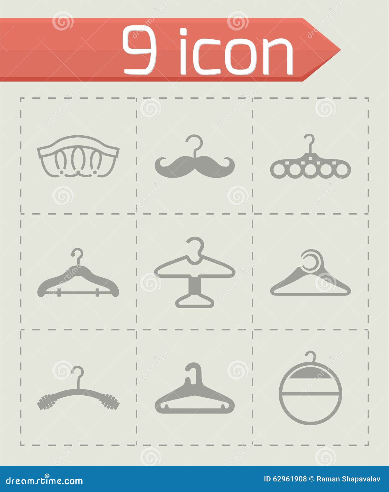 Vector Hanger Icon Set | CartoonDealer.com #51238552