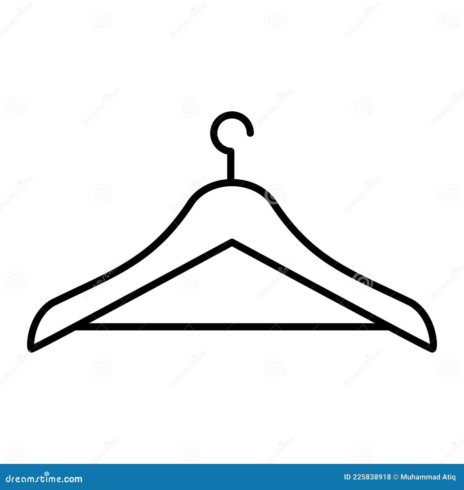 Vector Hanger Outline Icon Design Stock Vector - Illustration of ...