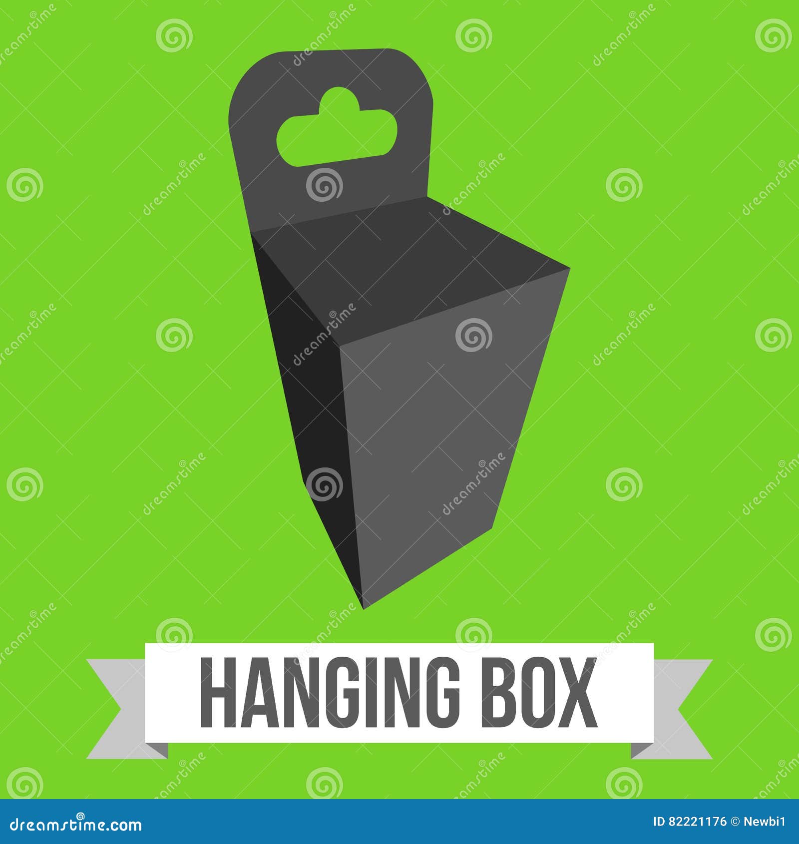 Vector Hanging box stock vector. Illustration of consumer - 82221176