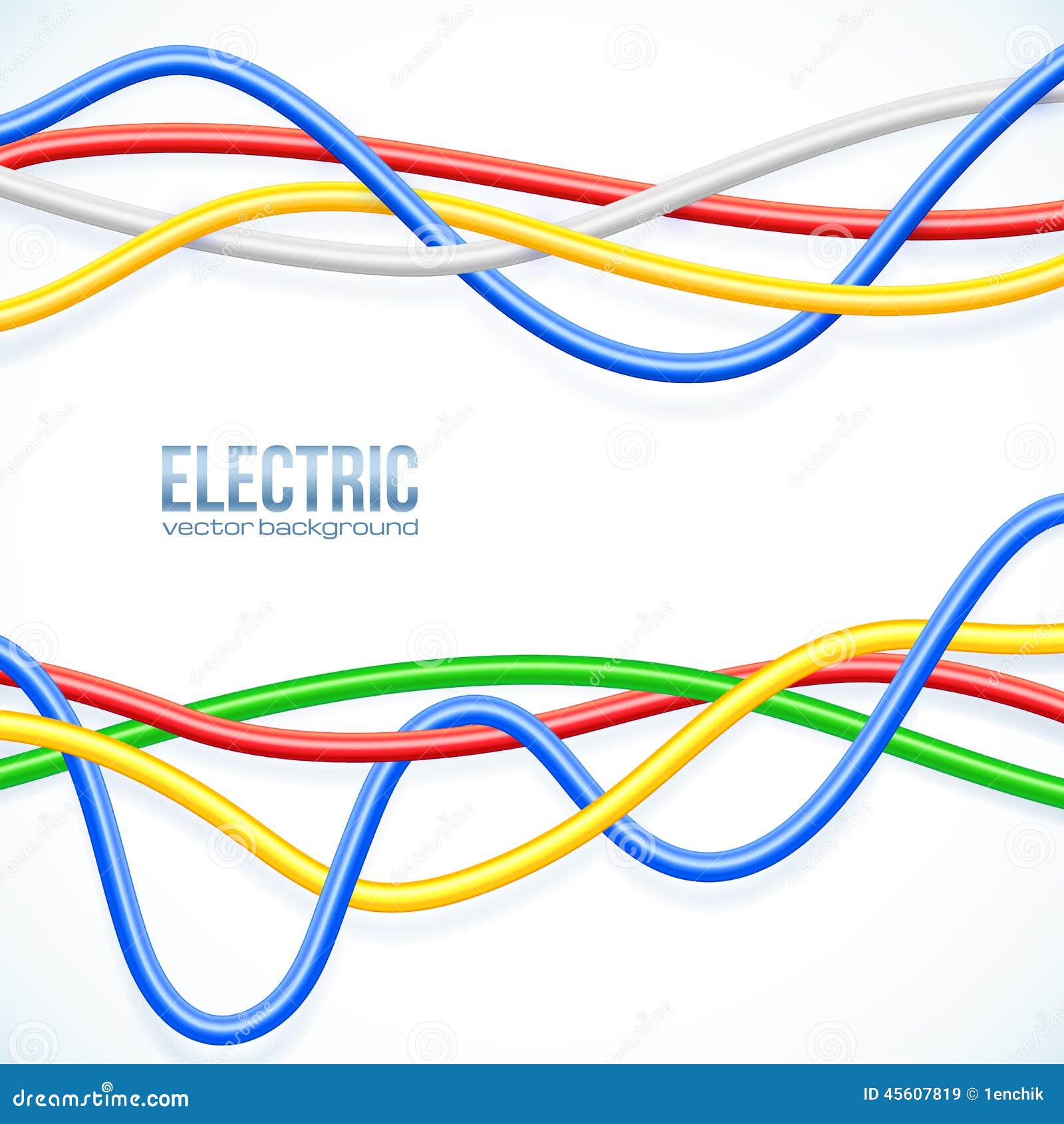 Vector Hanging Colored Cables Vector Background Stock Vector ...