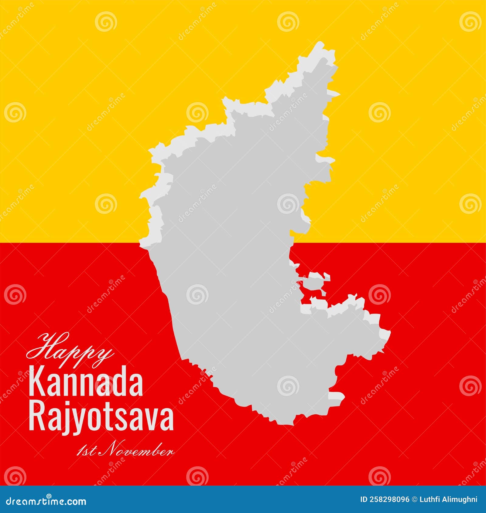 Vector Happy Kannada Rajyotsava Poster Design Stock Vector ...