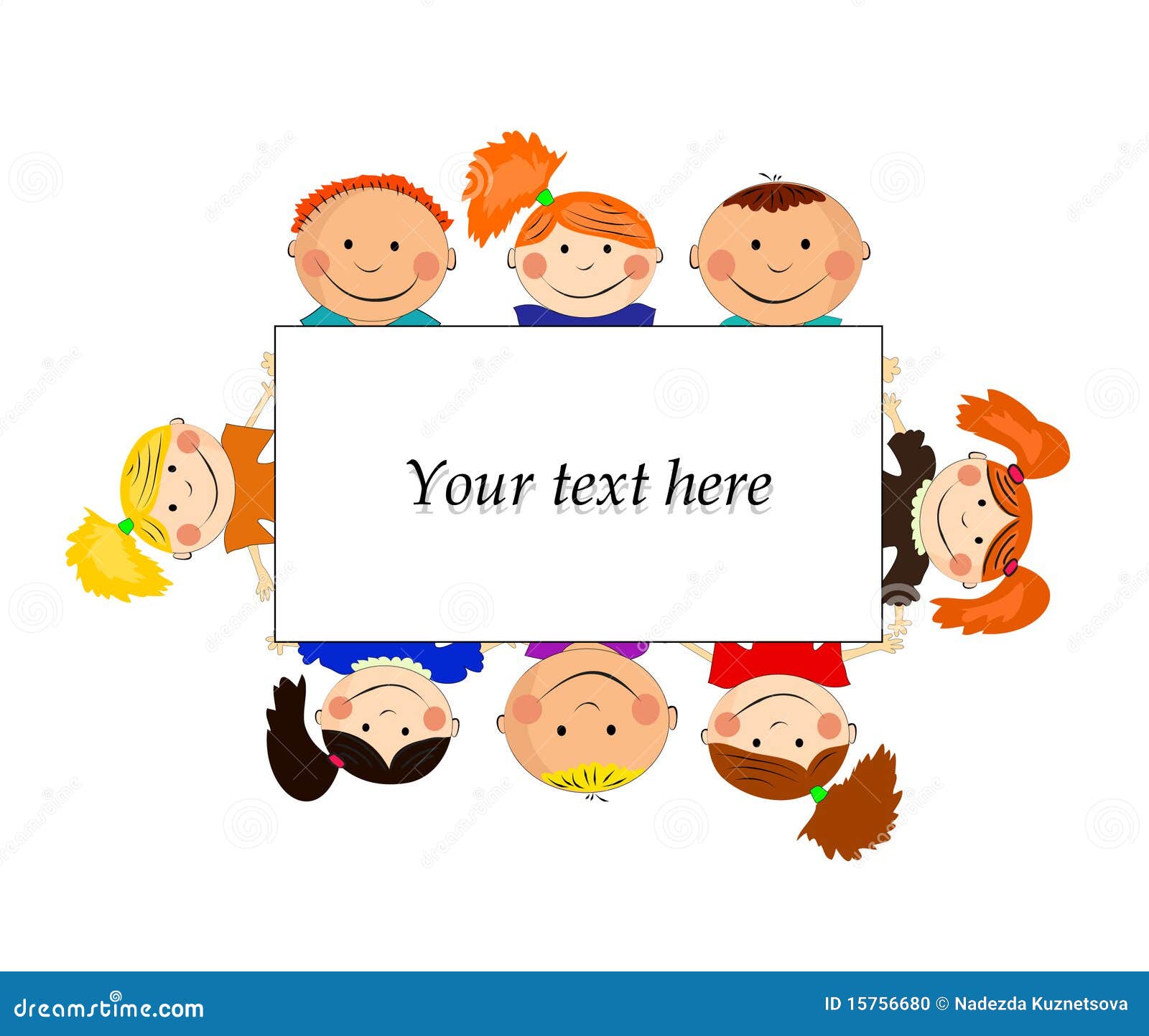 Vector happy kids stock vector. Illustration of healthy - 15756680