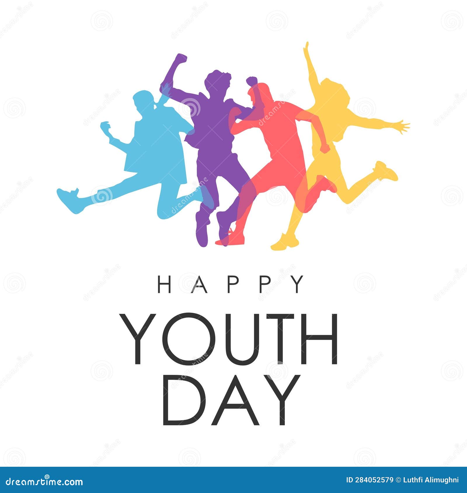 Vector Happy Youth Day Poster Template Stock Vector - Illustration of ...