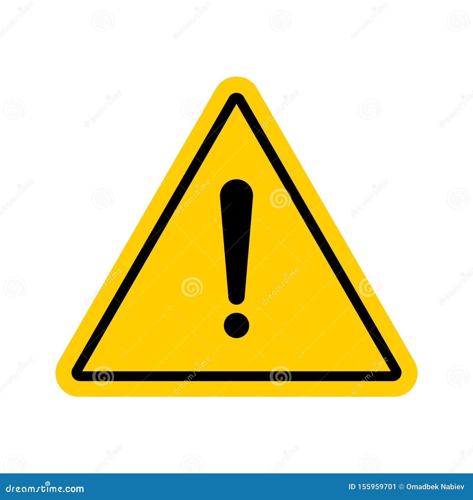 Vector Hazard Warning Symbol. Stock Vector - Illustration of mark ...