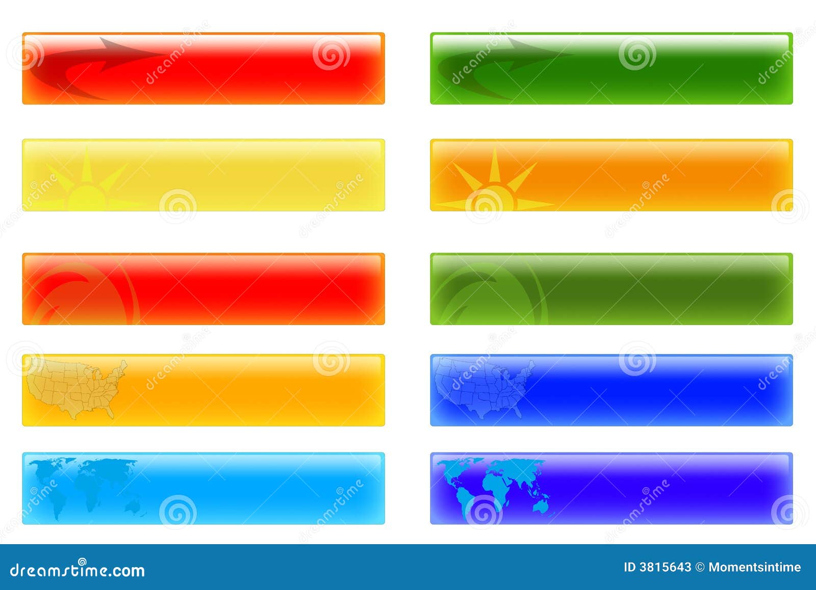 Vector Headers Buttons stock illustration. Illustration of buttons ...