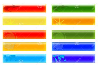 Vector Headers Buttons stock illustration. Illustration of buttons ...