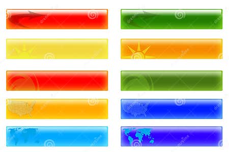 Vector Headers Buttons stock illustration. Illustration of buttons ...