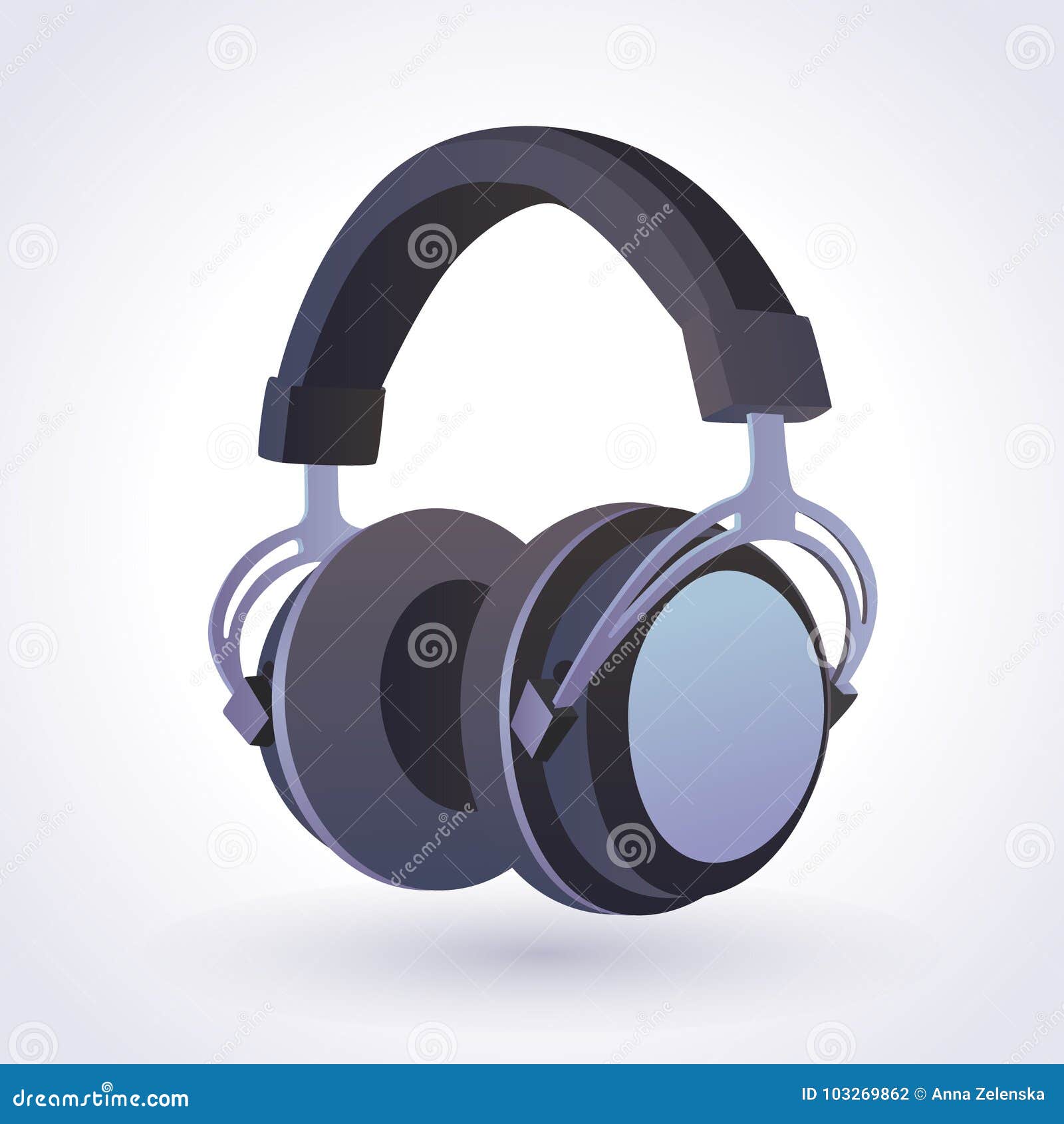 Vector Headphones. Clip Art Stock Illustration - Illustration of funky ...