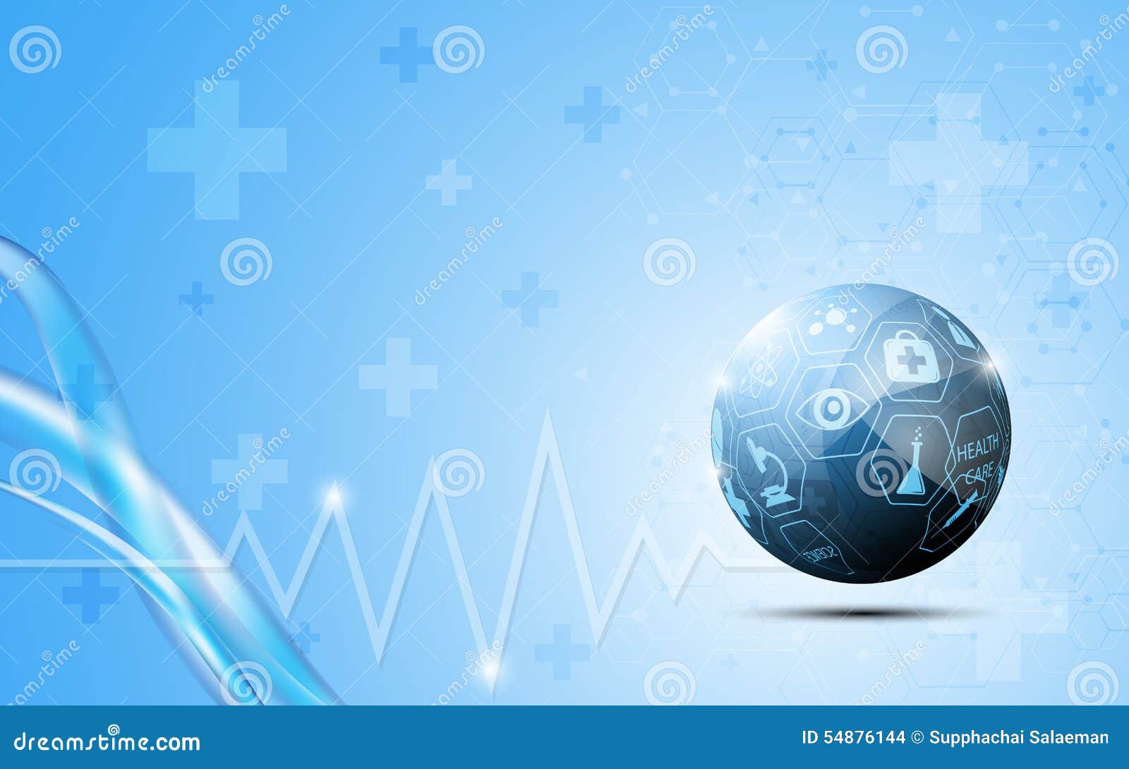 Vector Health Care Abstract Concept Background Stock Vector ...