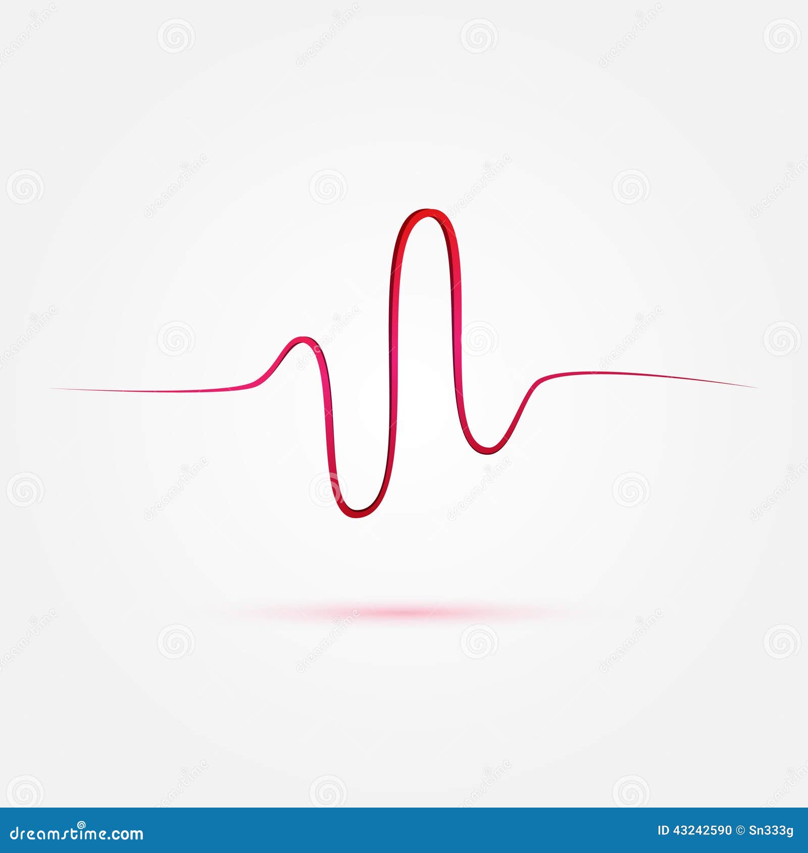 Vector Heart Beat Cardiogram Icon Stock Vector Illustration Of