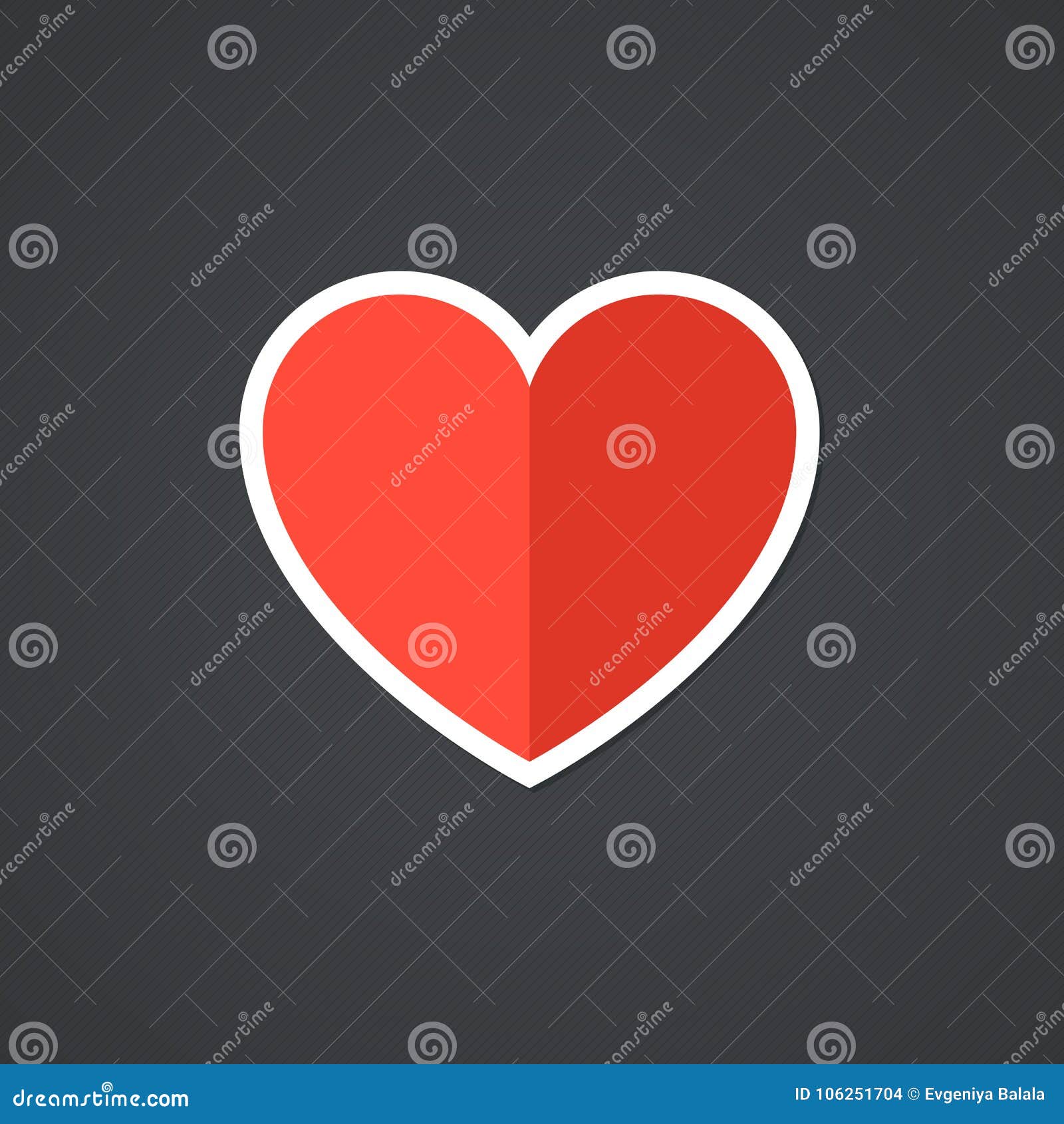 Vector Heart Icon. Single Object. Symbol for Interface. Stock Vector ...