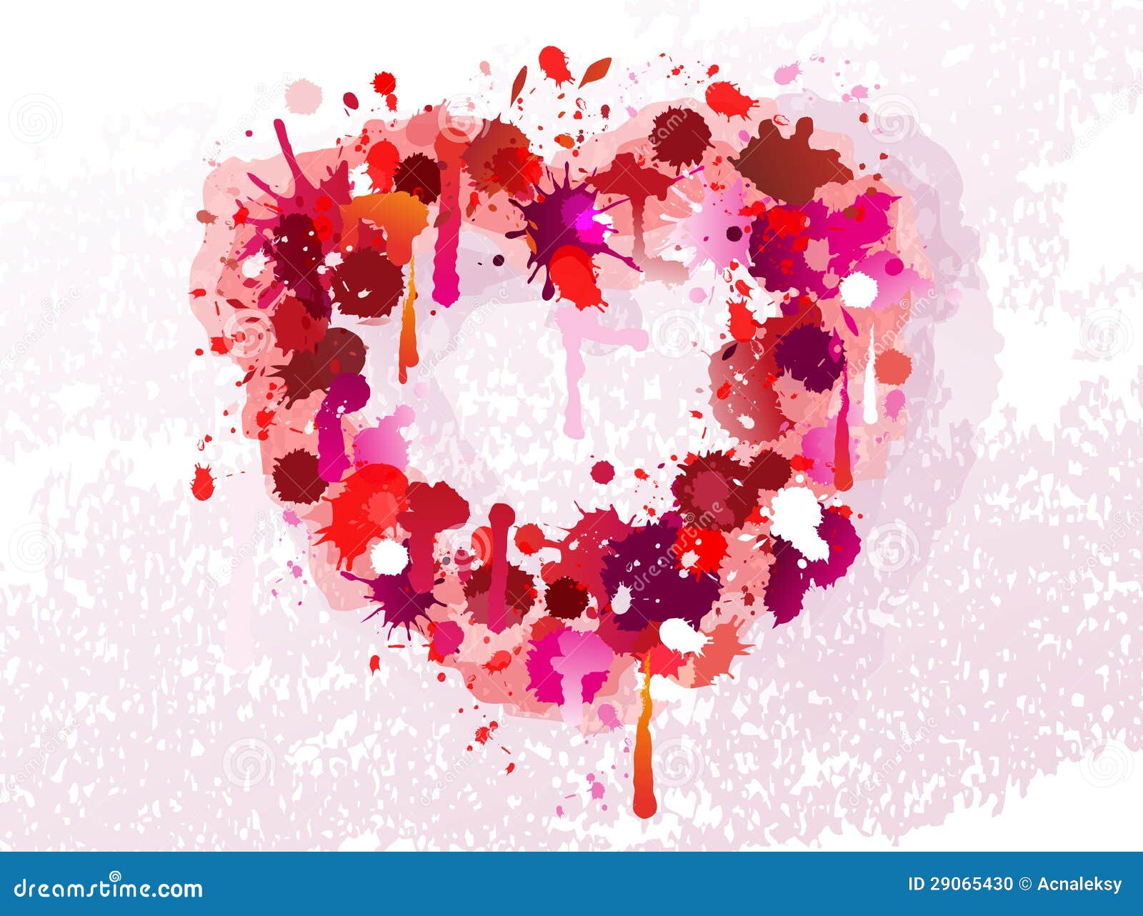 Vector Heart Made of Stains Stock Vector - Illustration of paint ...