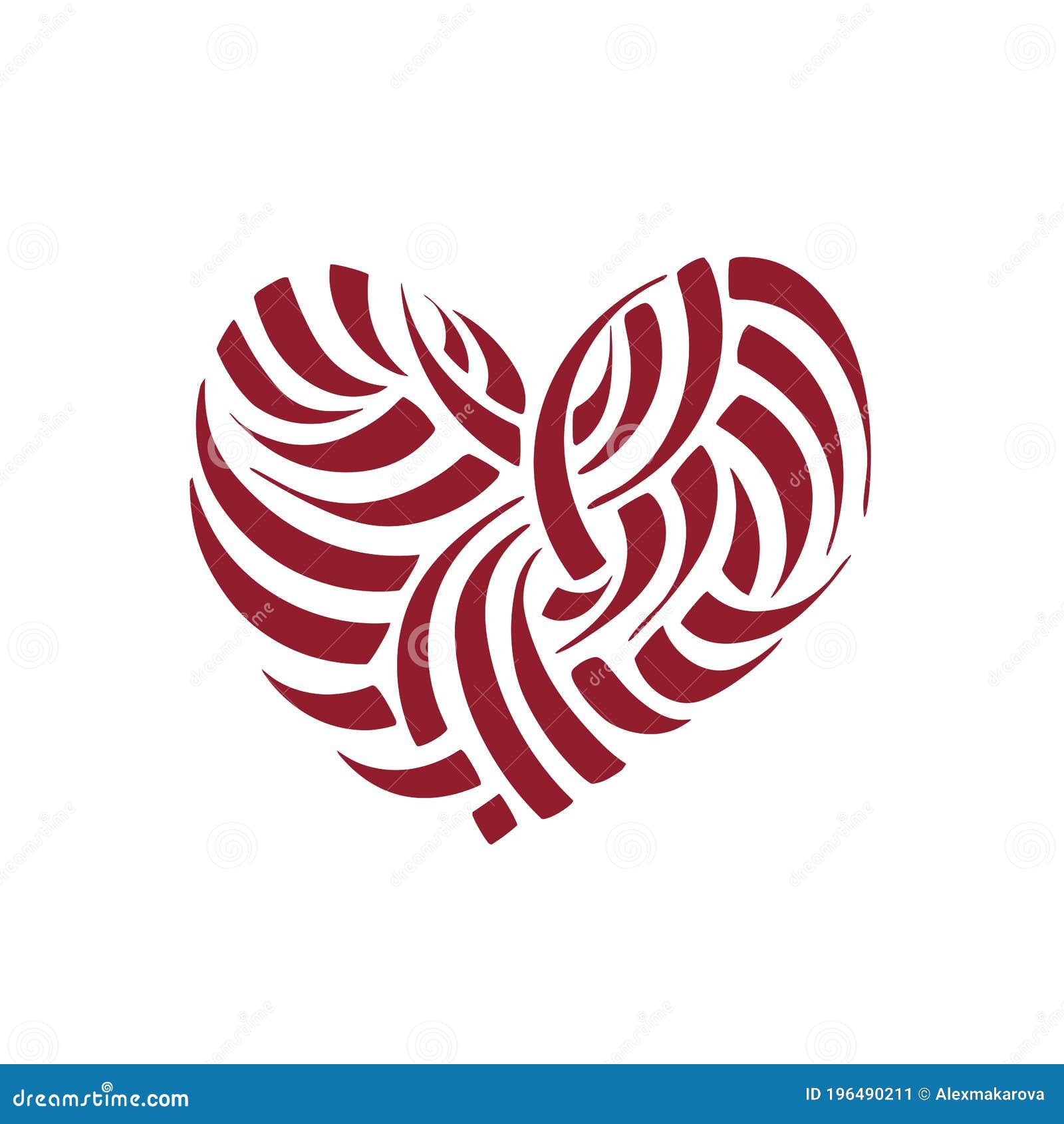Vector Heart Shape Calligrahpic Design Element Stock Vector ...
