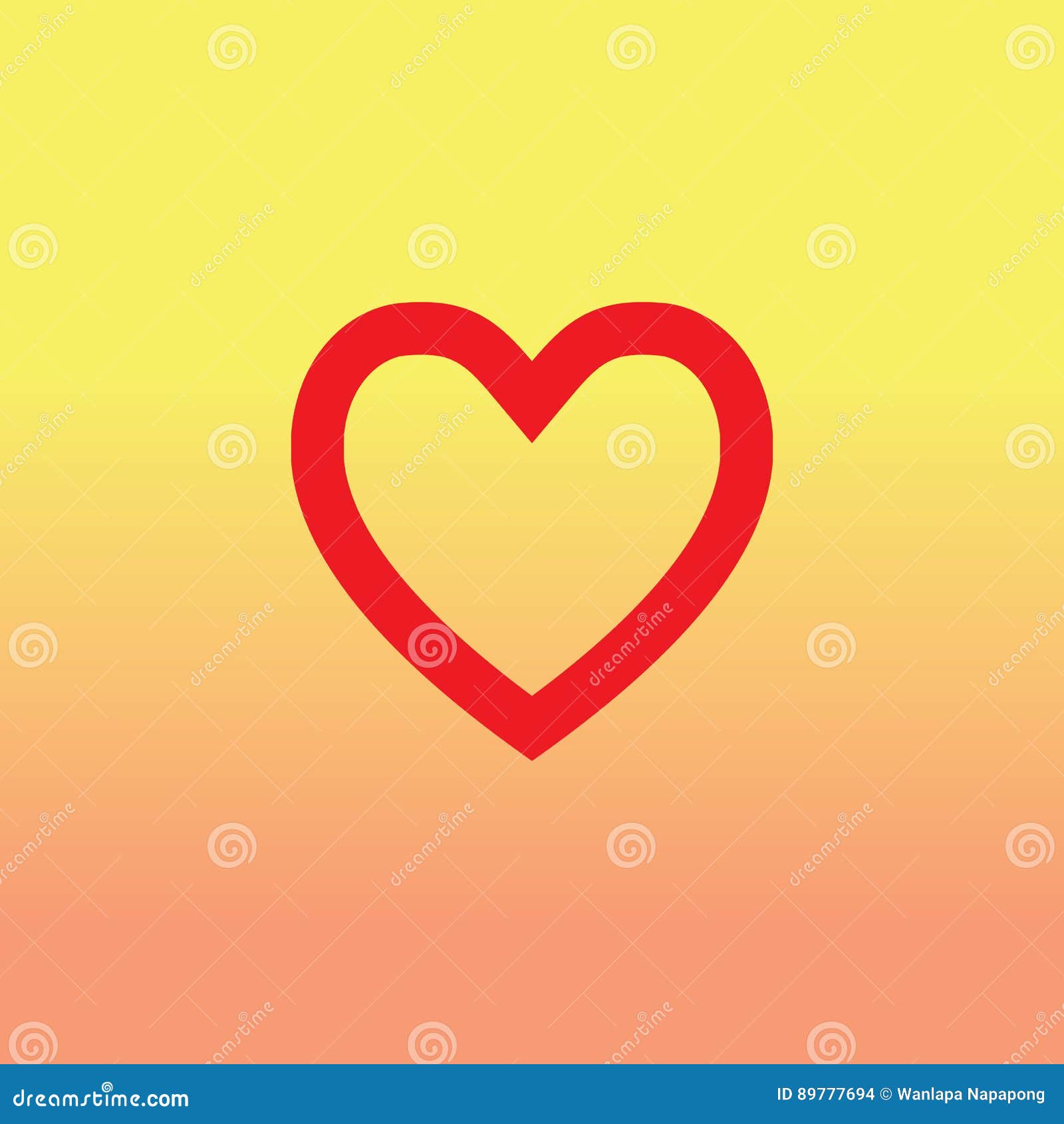 Vector heart shape symbol stock vector. Illustration of beautiful ...