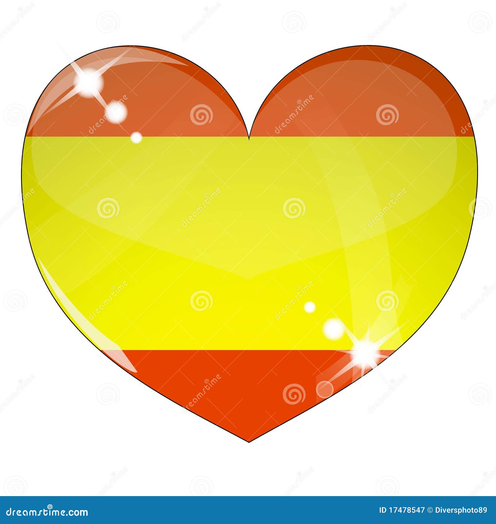 Vector Heart with Spain Flag Texture Stock Vector - Illustration of ...