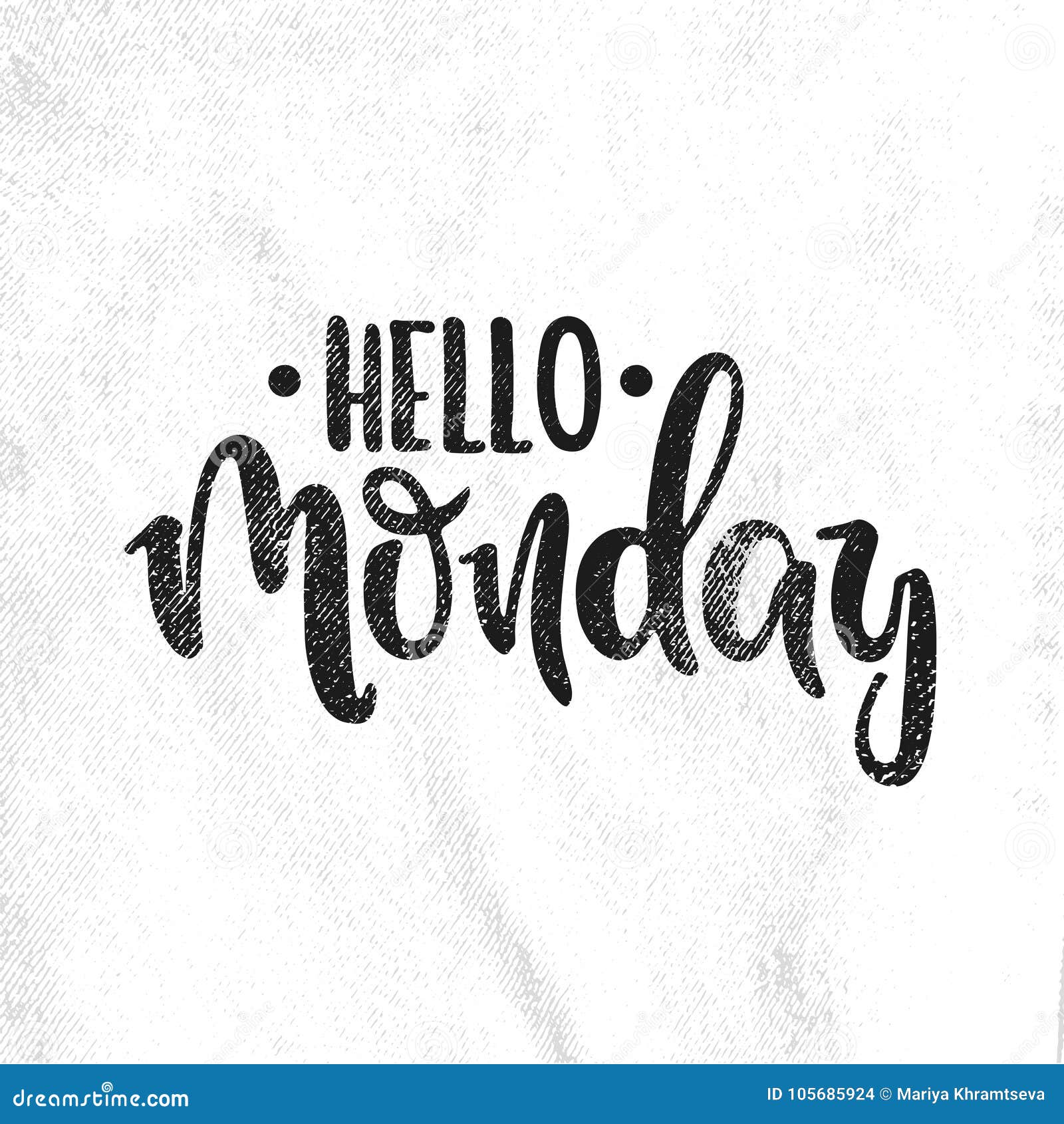 Vector hello monday stock vector. Illustration of modern - 105685924