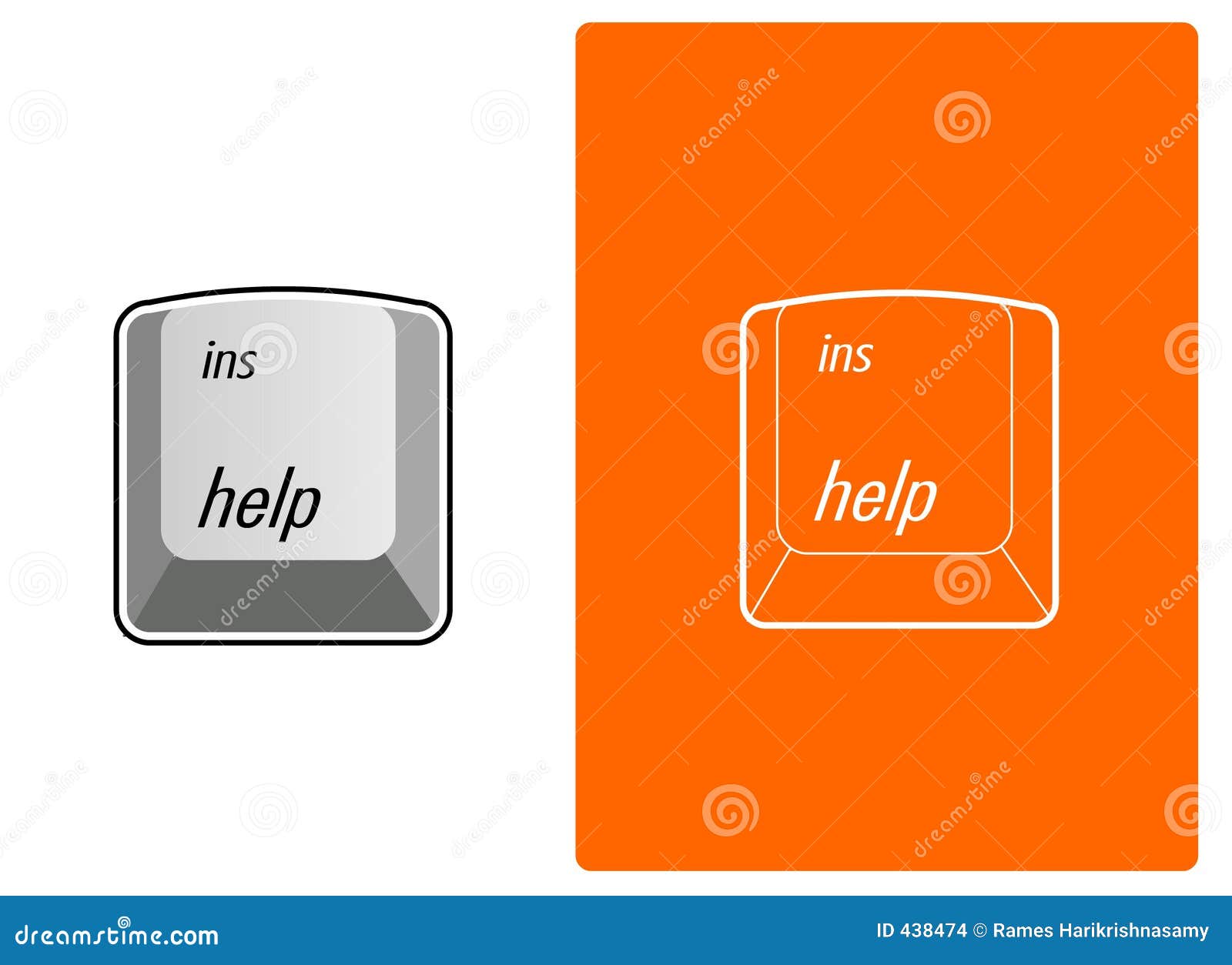Vector - Help Button stock illustration. Illustration of help - 438474