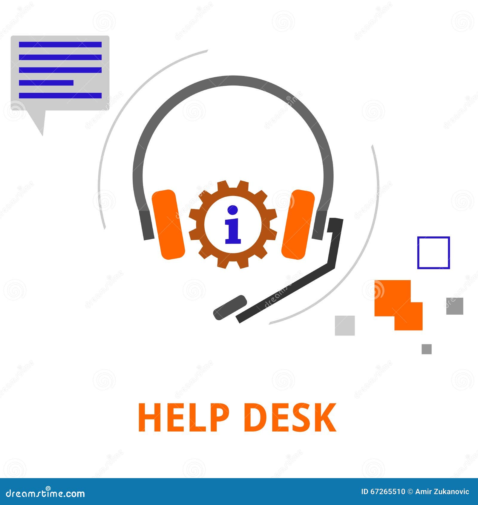 Vector - help desk stock vector. Illustration of business - 67265510