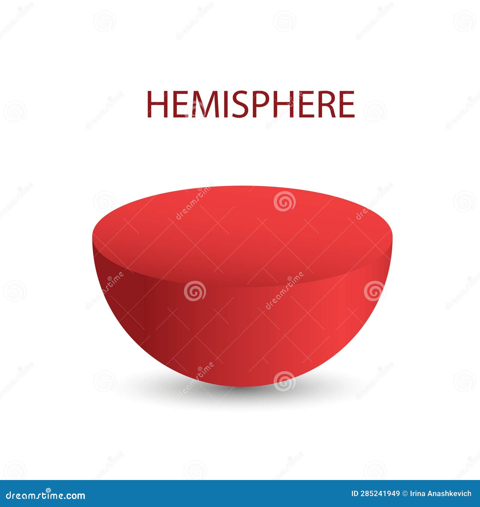 Vector Hemisphere with Gradients and Shadow for Game, Icon, Package ...