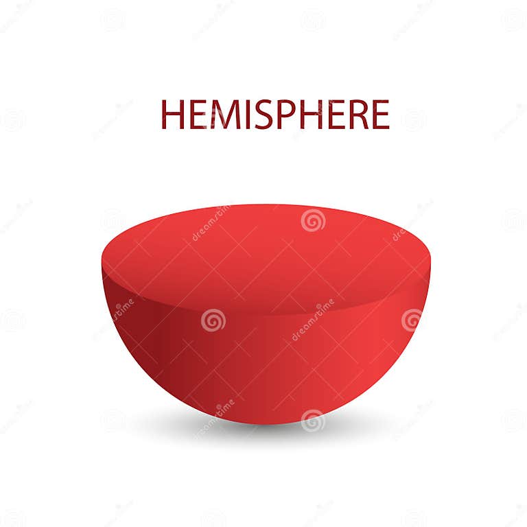 Vector Hemisphere with Gradients and Shadow for Game, Icon, Package ...