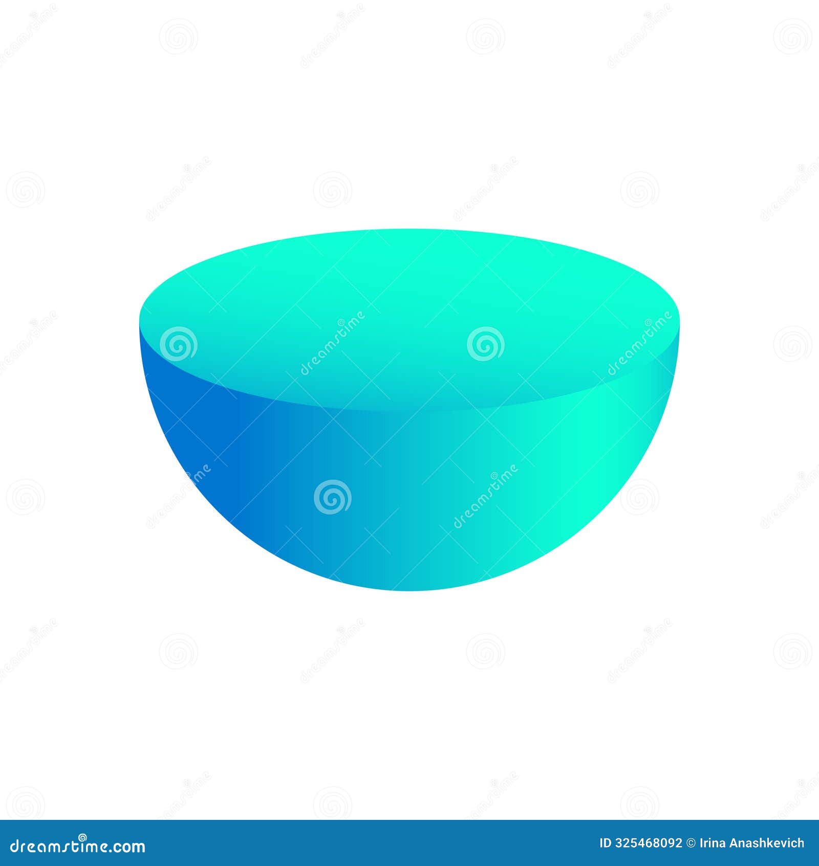 Vector Hemisphere with Gradients and Shadow for Game, Icon, Package ...