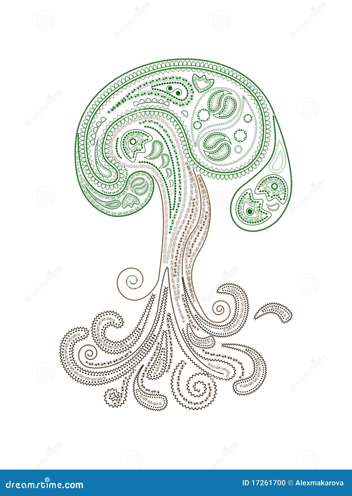 Vector henna tree stock vector. Illustration of tradition - 17261700