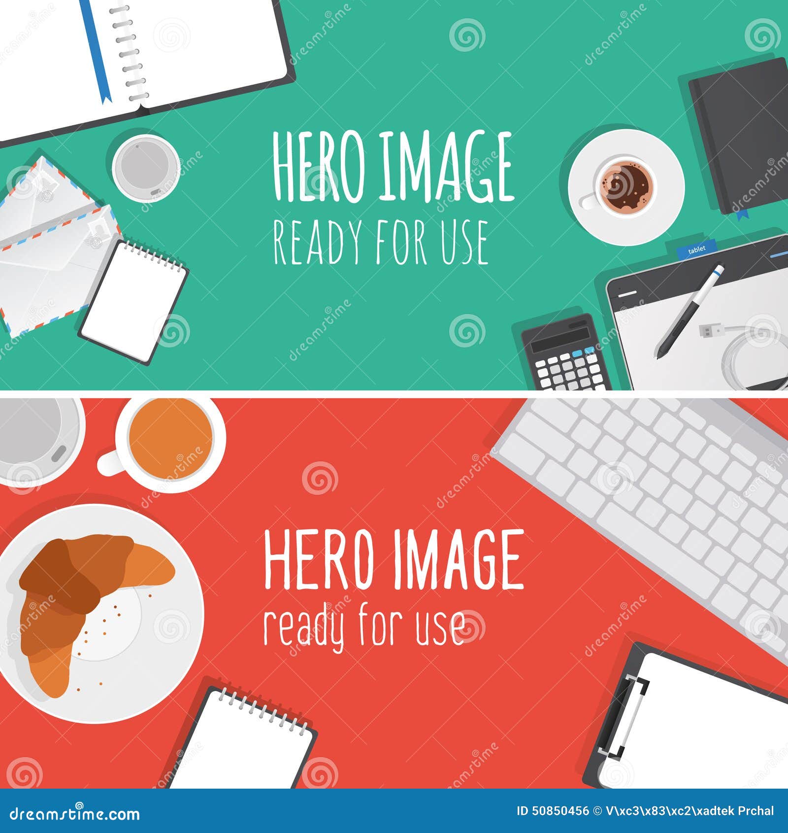 Vector hero images stock illustration. Illustration of coding - 50850456