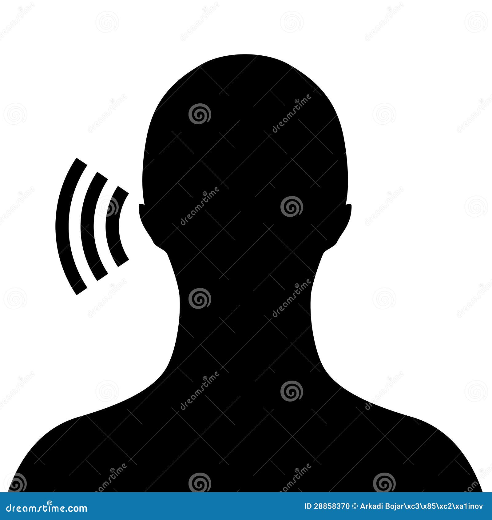 Vector Het Luisteren Symbool Vector Illustratie - Illustration of ...