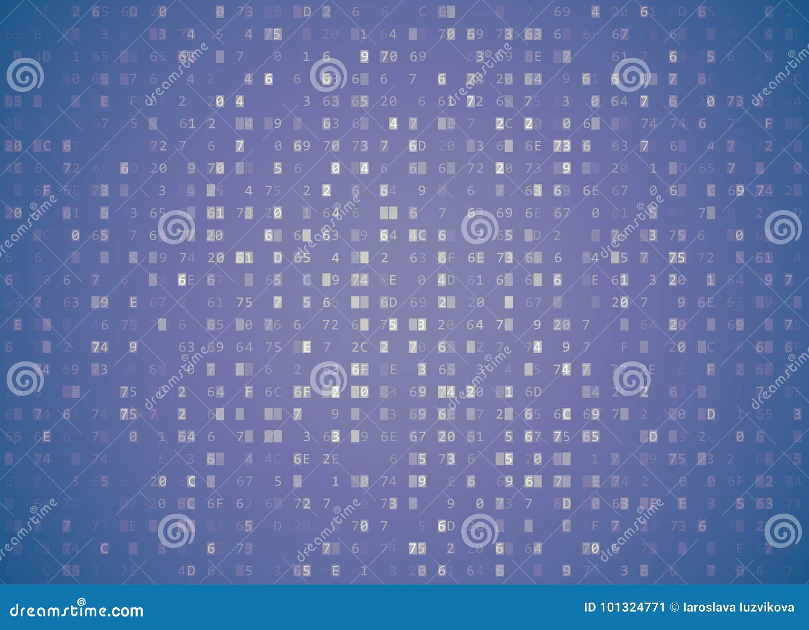 Vector Hexadecimal Code Pale Violet Retro Background Big Data And Programming Hacking Deep