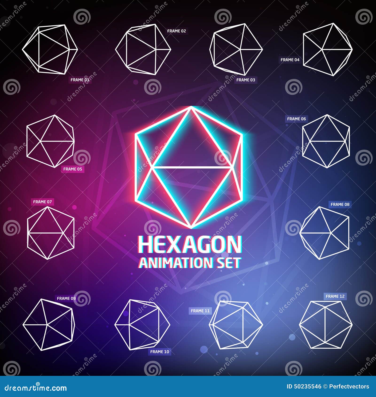 Vector Hexagon Line Drawing Ornaments Background Wallpaper Poster Clip ...