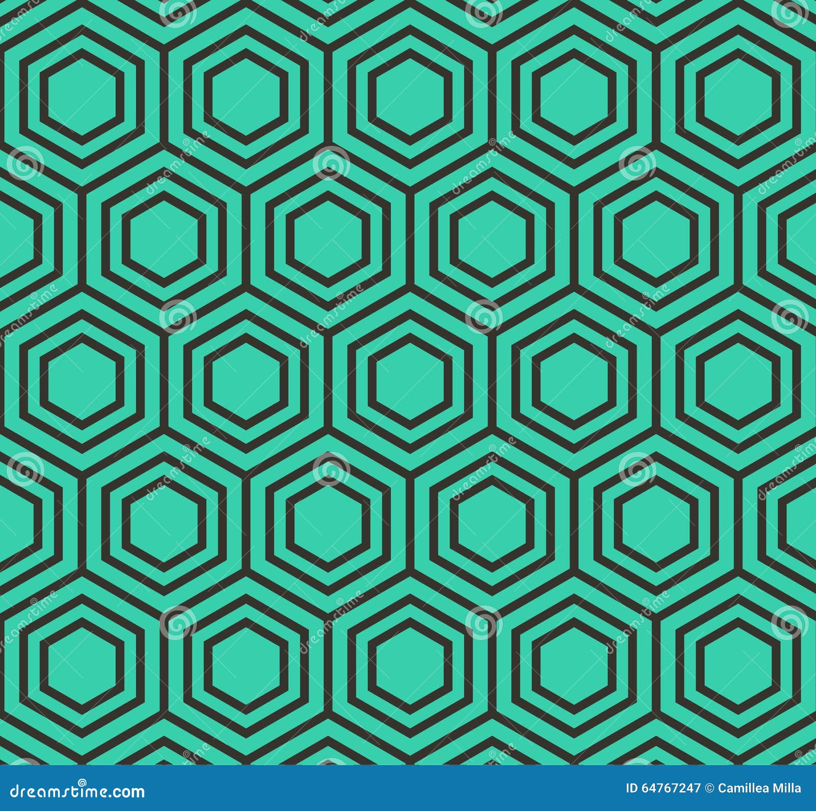 Vector Hexagon Geometric Pattern Stock Vector - Illustration of grunge ...