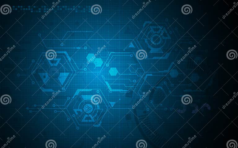 Vector Hexagon Hi Tech Pattern Design Innovative Concept Background ...