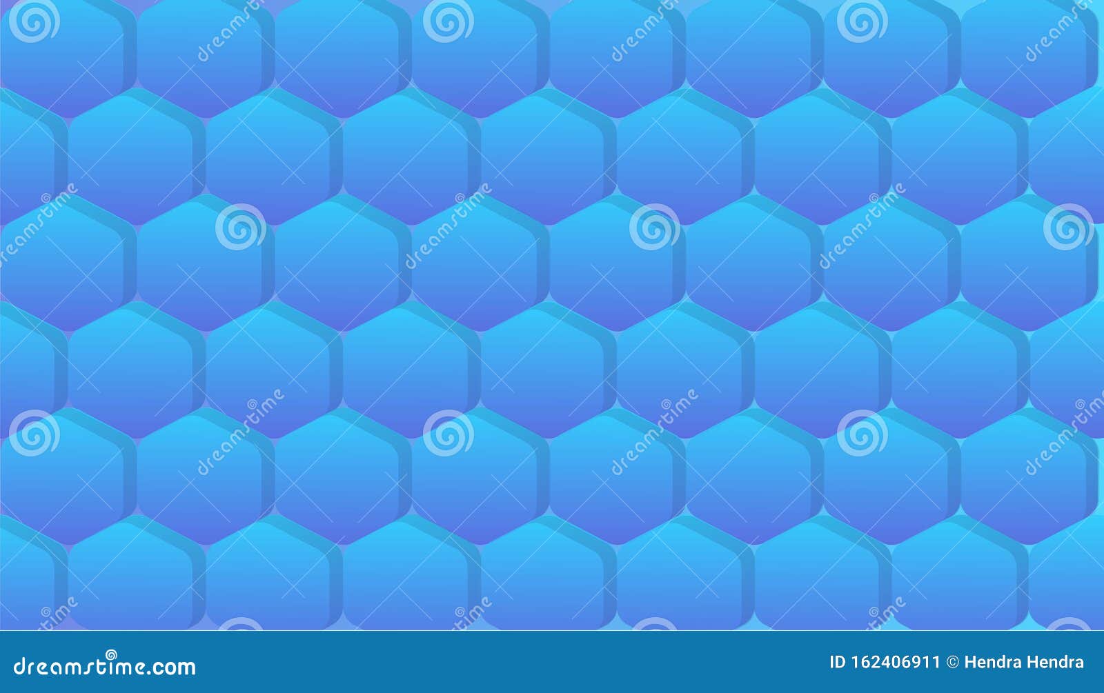 Vector Hexagon Motif with 3D Effect Stock Vector - Illustration of ...