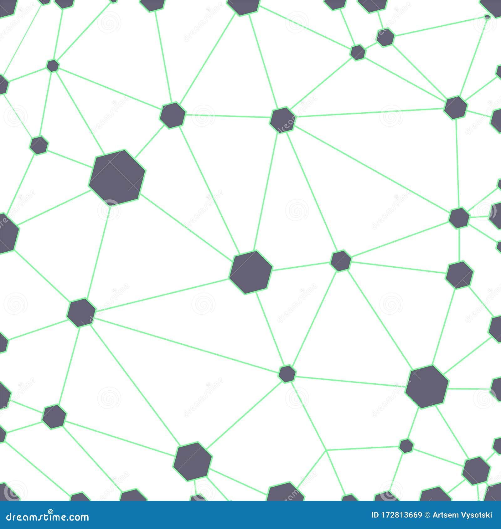 Vector Hexagonal Background. Digital Geometric Abstraction with Lines ...