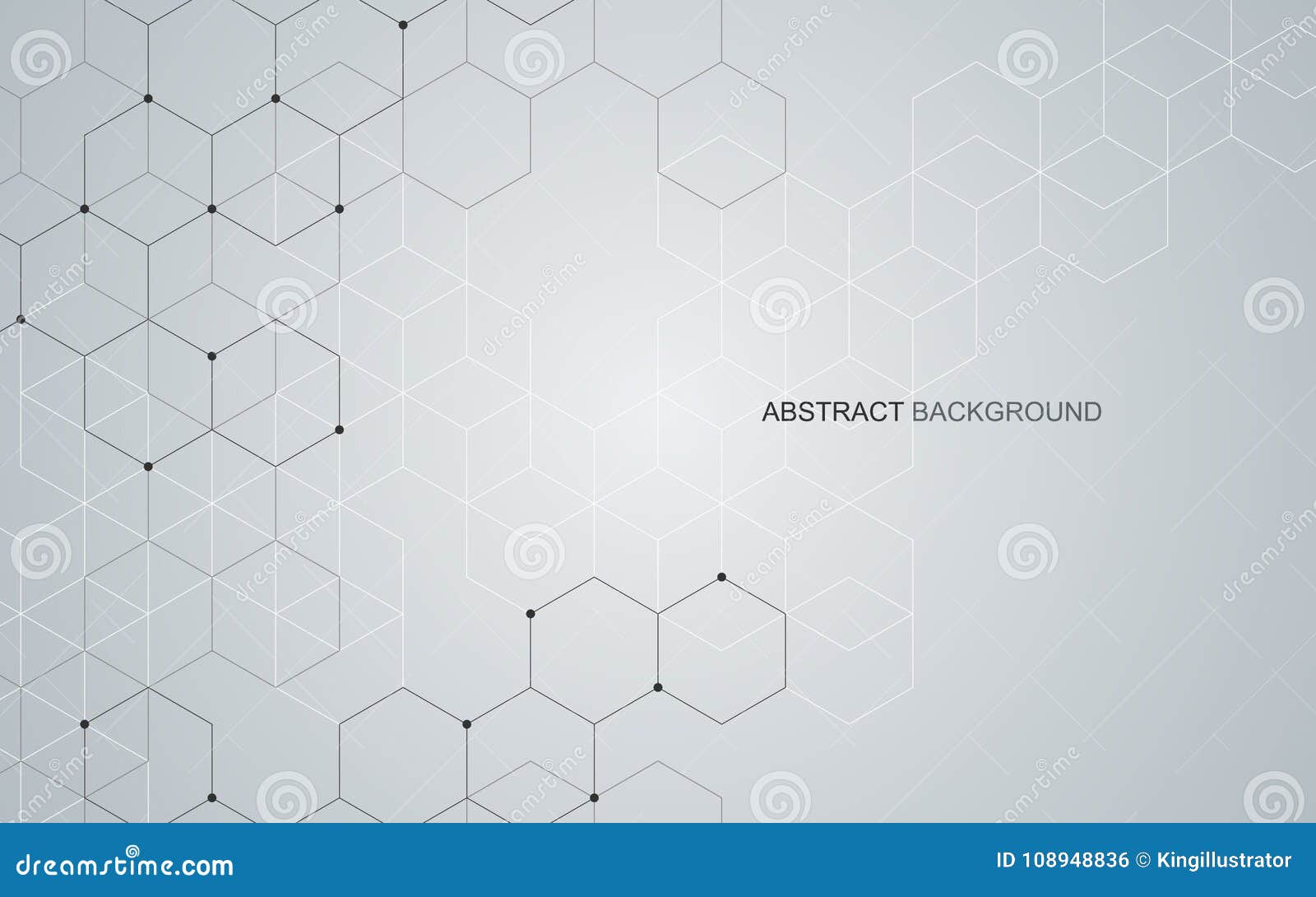 Vector Hexagonal Background. Digital Geometric Abstraction with Lines ...