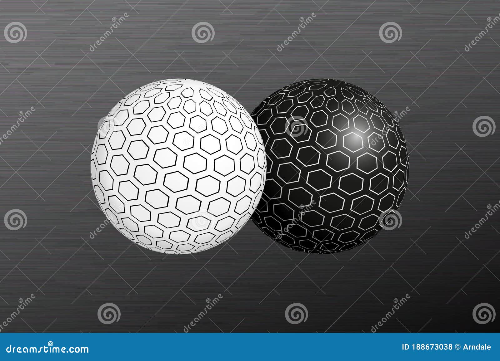 Vector Hexagonal Grid Sphere Isolated on Textured Background Stock ...