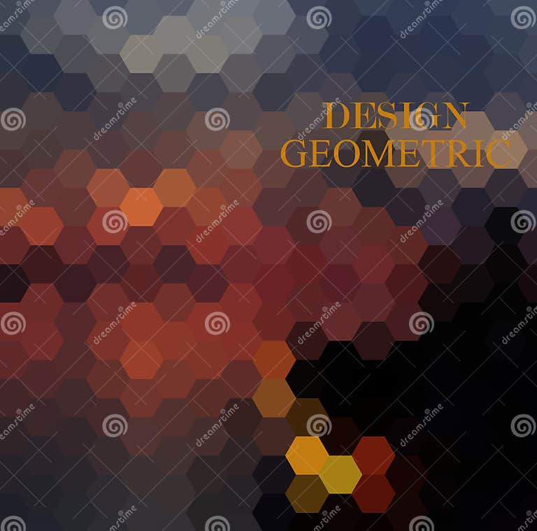 Vector Hexagons Background. Geometric Pattern. Abstract Vector with ...