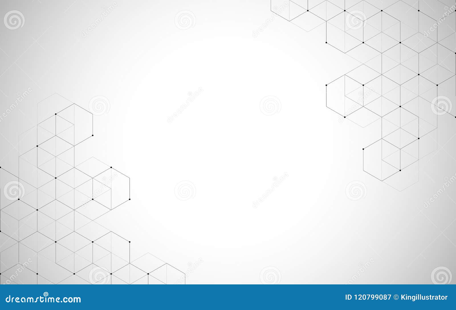 Vector Hexagons Pattern. Geometric Abstract Background with Simple ...