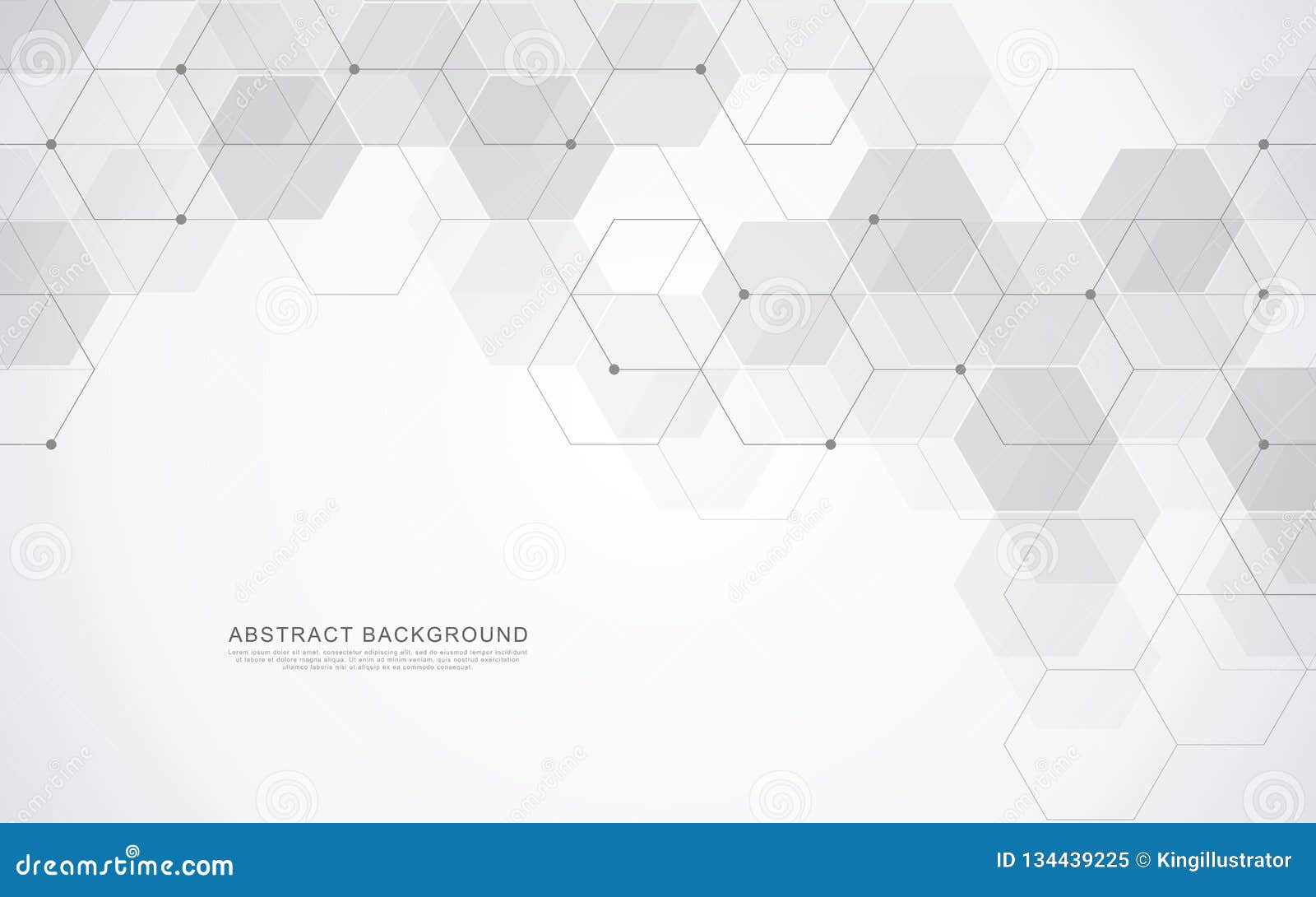 Vector Hexagons Pattern. Geometric Abstract Background with Simple ...