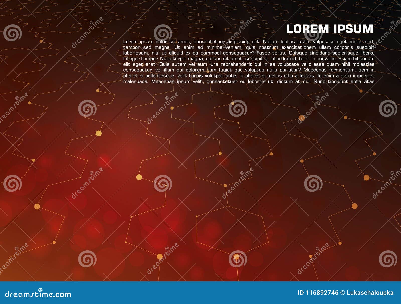 Vector Hi-tech Abstract Colorful Background in Red Color Stock ...