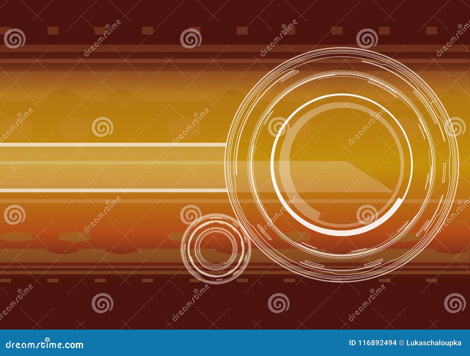 Vector Hi-tech Background in Brown Color Stock Illustration ...