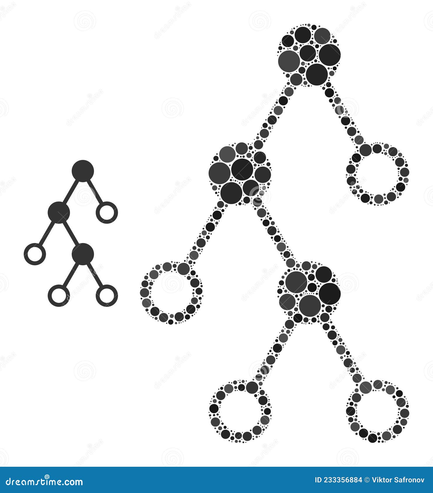 Vector Hierarchy Nodes Collage Of Small Circles | CartoonDealer.com ... Vector Hierarchy Nodes Collage Of Small Circles | CartoonDealer.com ...