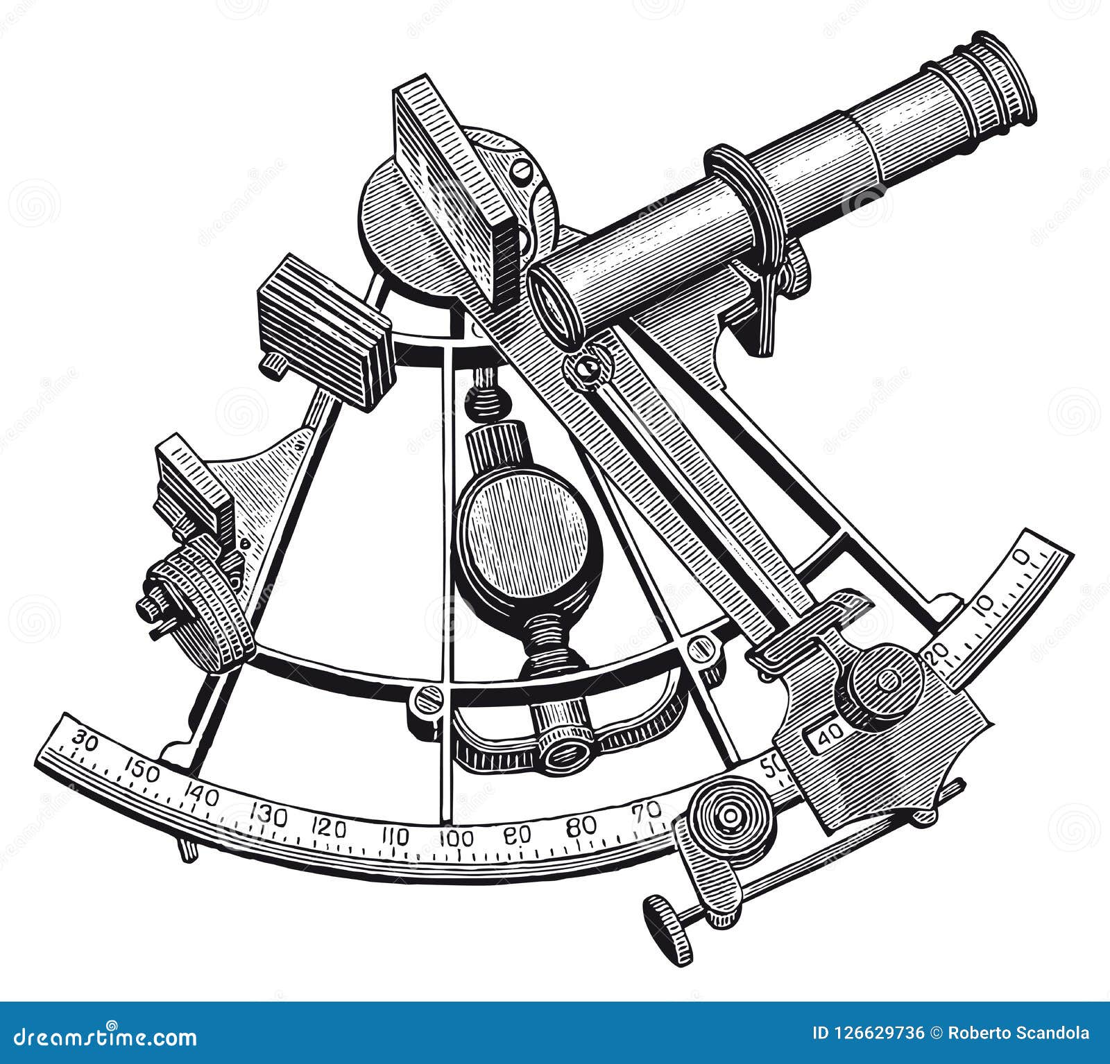 Simple Sextant Drawing