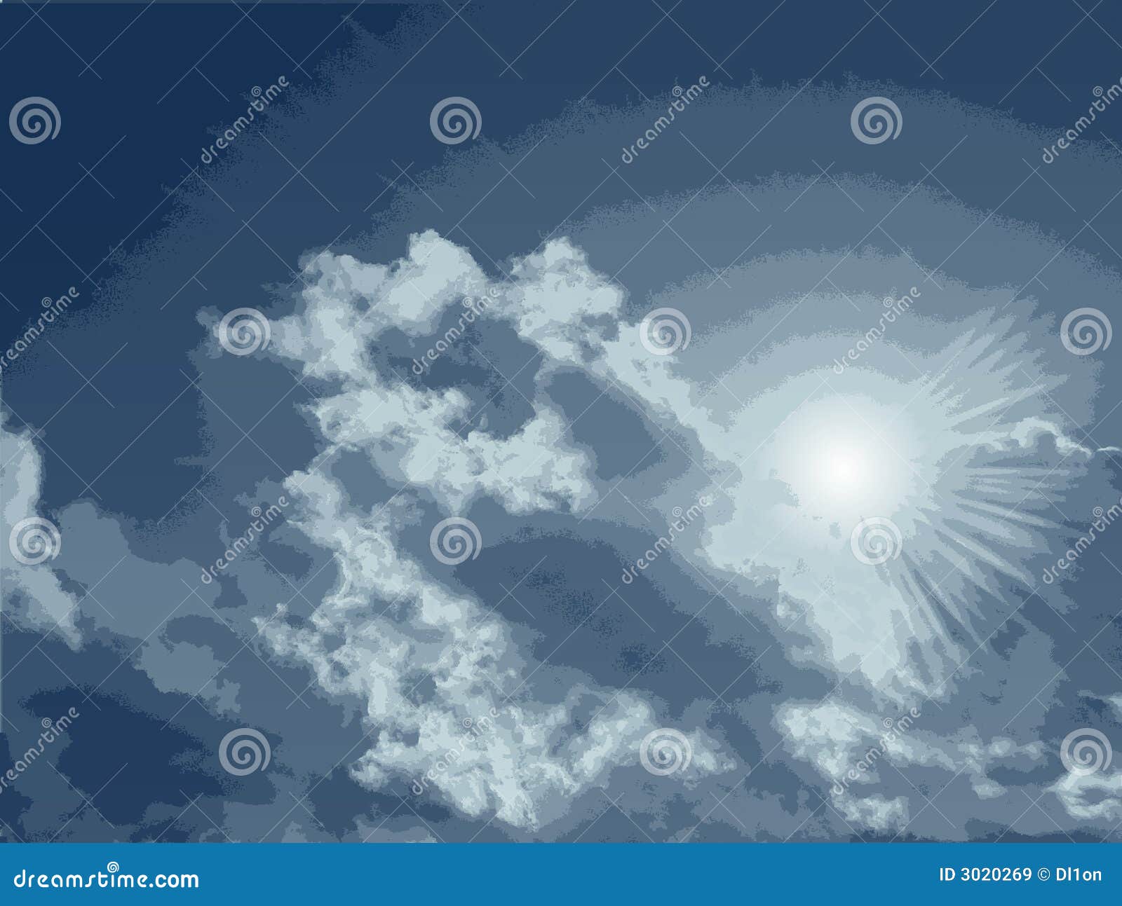 Vector High Detailed Clouds. Stock Vector - Illustration of oxygen ...