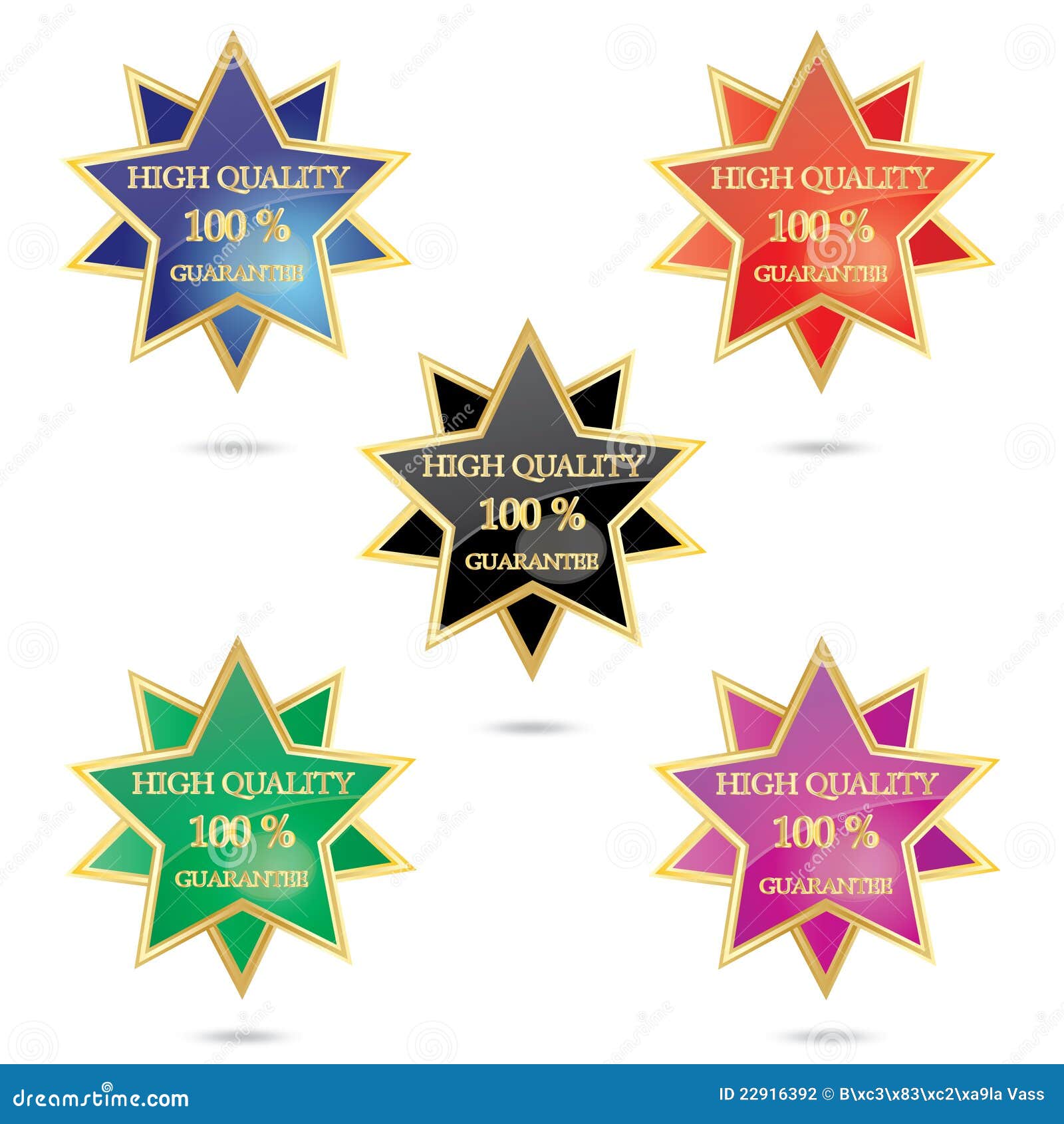 Vector High Quality Emblem stock vector. Illustration of emblem - 22916392