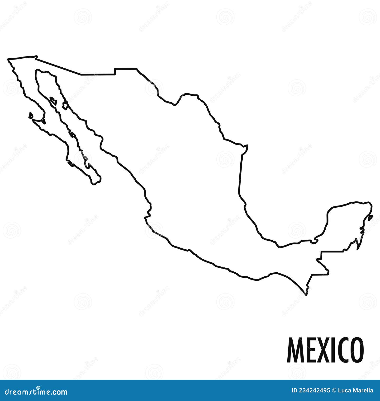 State Of Mexico Map Vector | CartoonDealer.com #127697052
