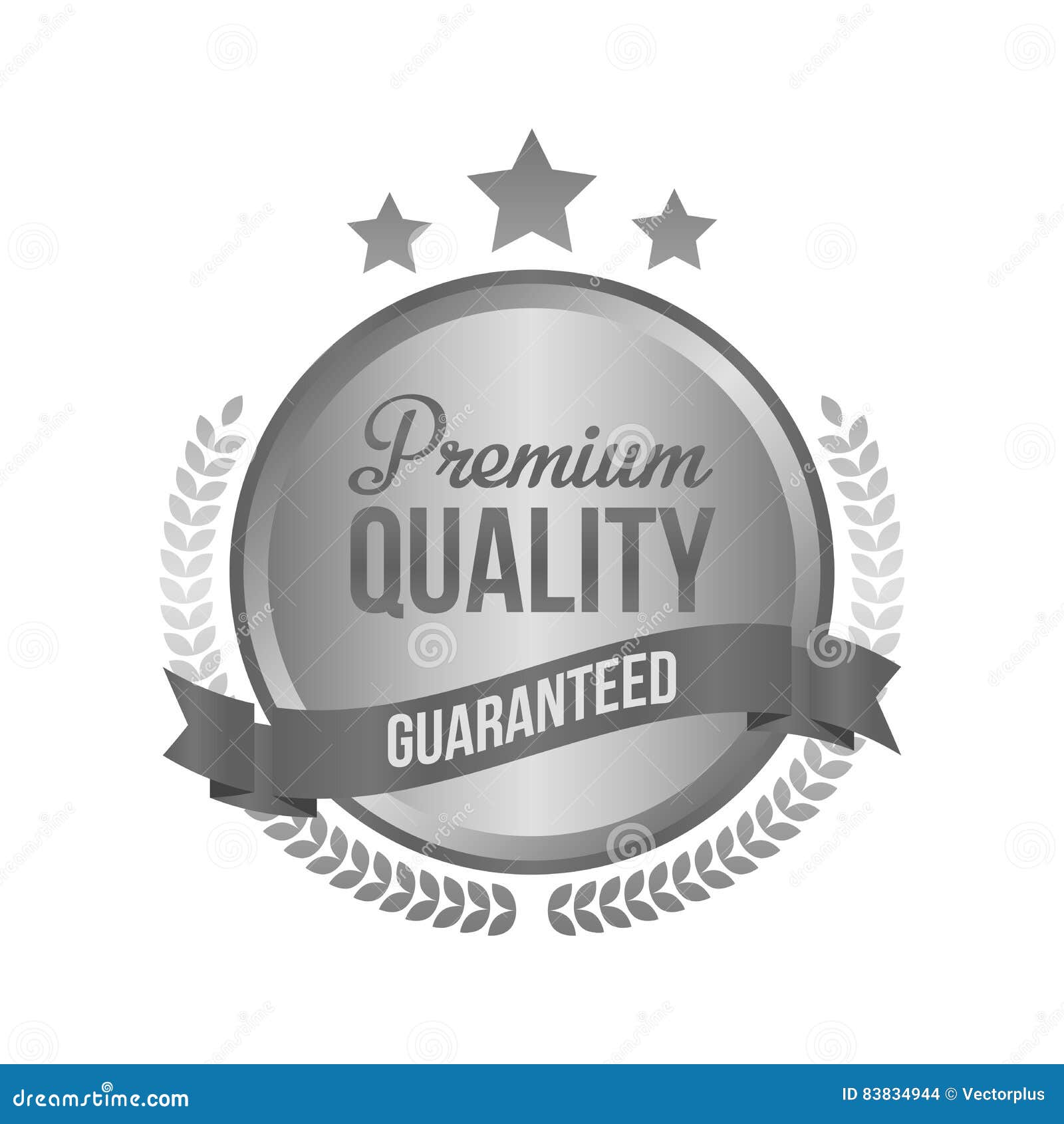 Vector High Quality Metal Silver Sign, Round Label Stock Illustration ...