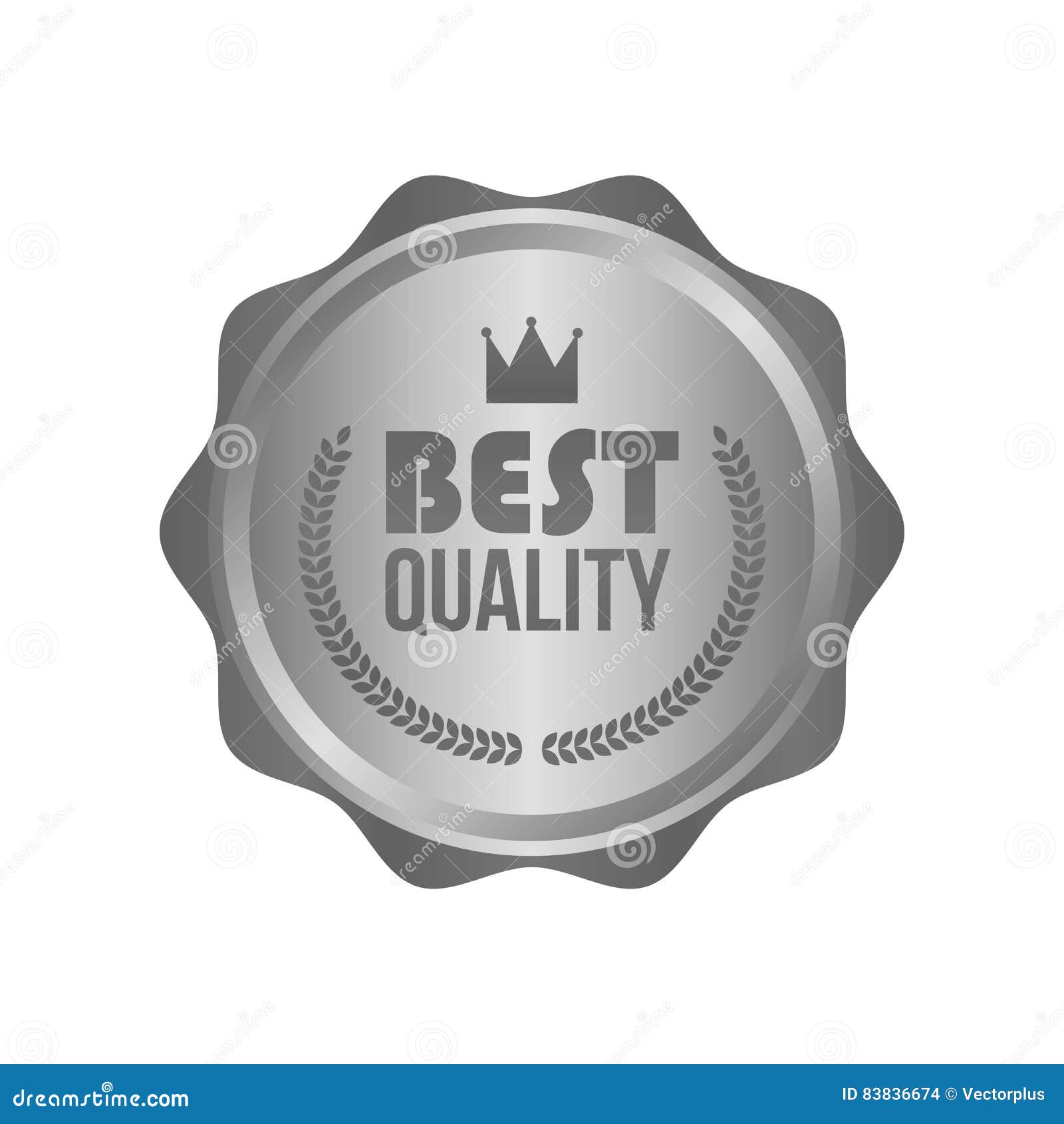 Vector High Quality Metal Silver Sign, Round Label Stock Illustration ...