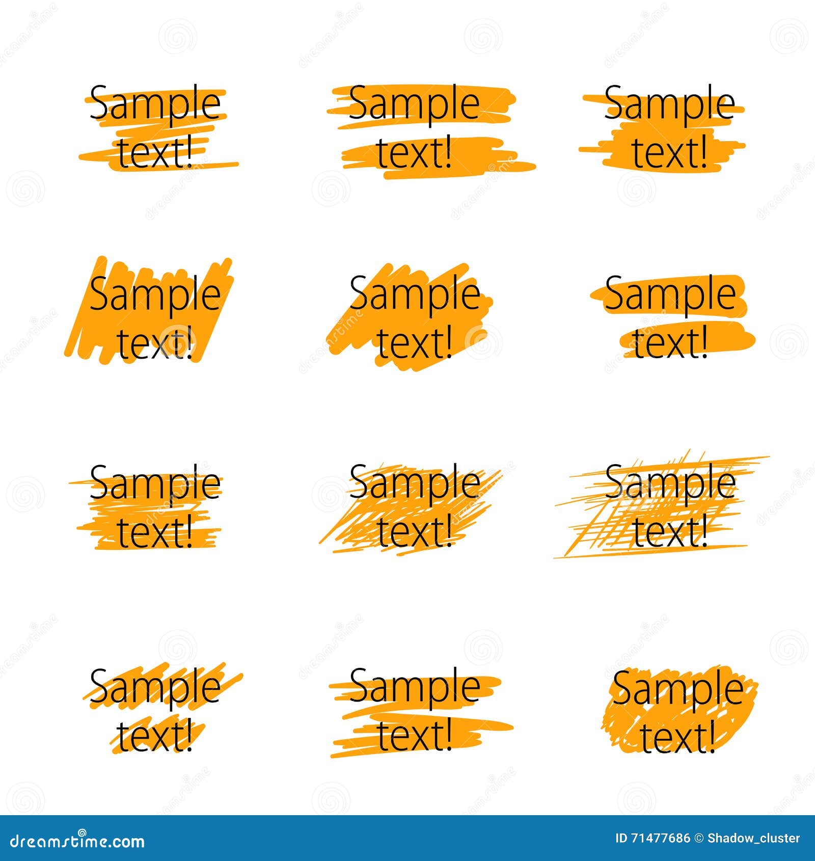 Vector Highlighter Elements Stock Vector - Illustration of forward ...