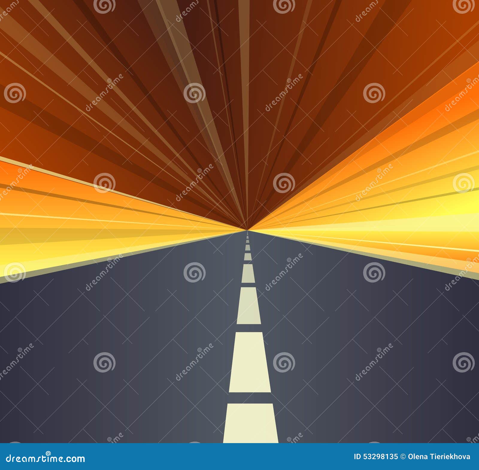Vector highway. stock vector. Illustration of motion - 53298135